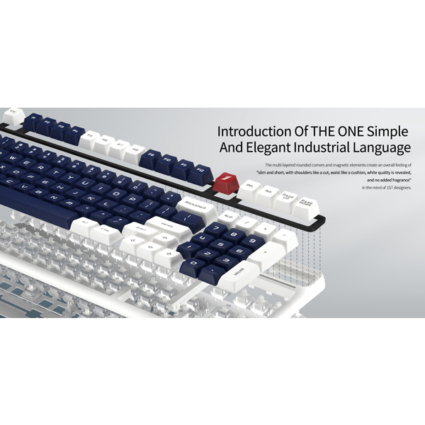 კლავიატურა 1STPlayer GT-YLPRO2 MONET T98, Wireless, Type-C, 2.4G ...